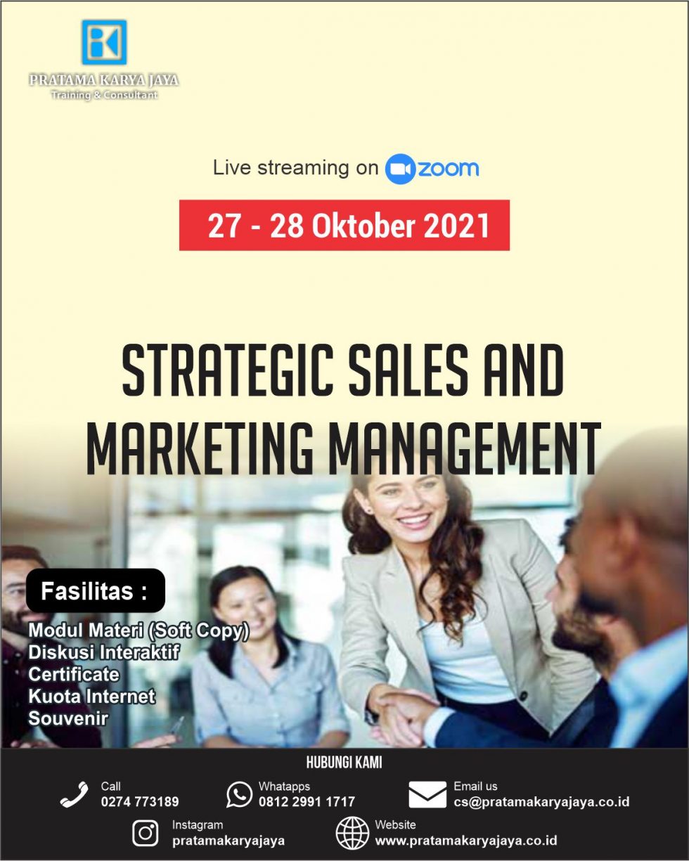 Strategic Sales And Marketing Management | Pratama Karya Jaya