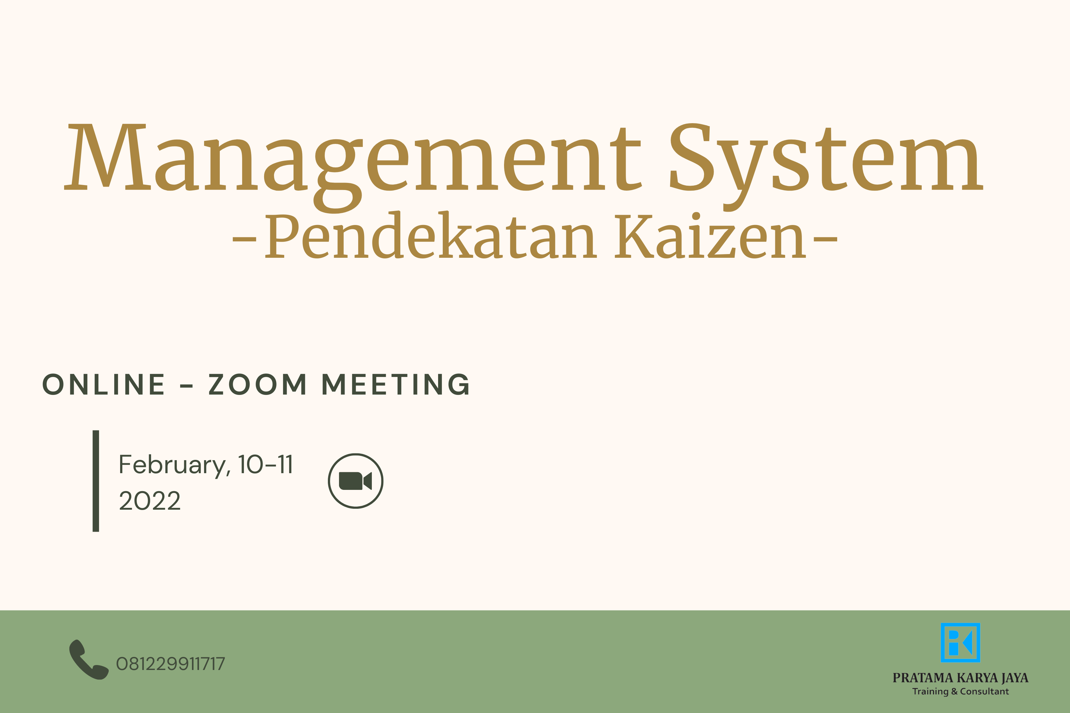 Management System dengan Pendekatan Kaizen | Pratama Karya Jaya